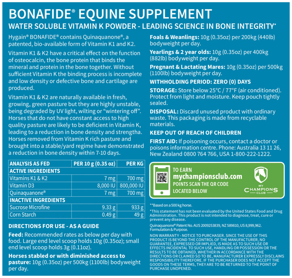 Bonafide - HYGAIN - Horse Feeds & Supplements